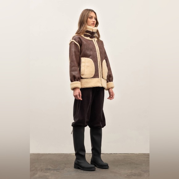 Moon River | Jackets & Coats | Moon River Faux Shearling Fur Suede ...